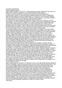 Appunti su Luciano di Samosata più opere (approfondito) - Docsity