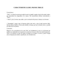 Características del poema trilce - Docsity