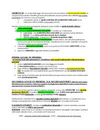 LA GENETICA DI MENDEL - Docsity