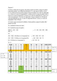 Ejercicios de investigacion de operaciones metodo simplex - Docsity