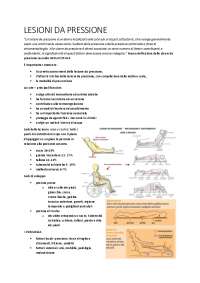 Lesioni da pressione - Docsity