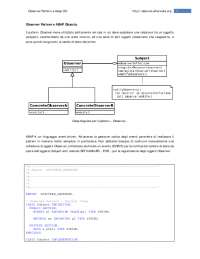 SAP ABAP - Observer Pattern | Schemi e mappe concettuali di Elementi di Informatica - Docsity
