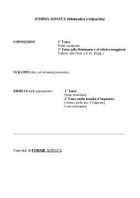 Forma sonata lezione | Schemi e mappe concettuali di Teoria e Analisi ...