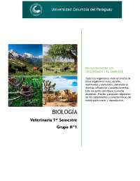 RELACIÓN ENTRE LOS ORGANISMOS Y EL AMBIENTE - Docsity