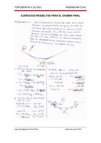 Ejemplos de examenes de topografia | Ejercicios de Topografía | Docsity