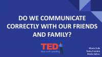 Ted talk non verbal communication - Docsity