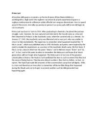 Primo levi and the poem shemà - Docsity