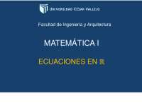 Ecuaciones R de matemáticas 1 - ejercicios 20222 - Docsity