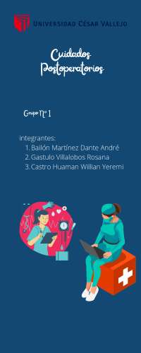 Cuidados post operatorios - Docsity