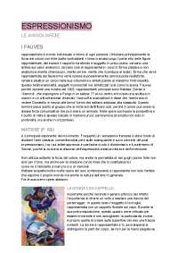 Artisti dell'espressionismo espressionismo - Docsity