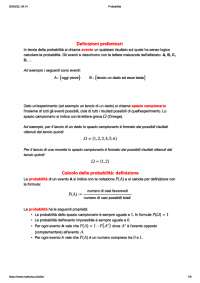 Probabilità: concetti base calcolo combinatorio - Docsity