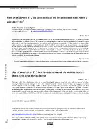 Uso de las tics en matemáticas | Monografías, Ensayos de Matemáticas | Docsity