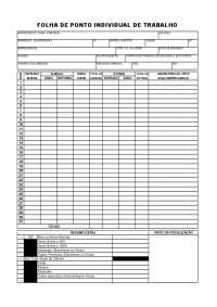 Modelo de ponto para empresa | Exercícios Harmonia e Contraponto I | Docsity