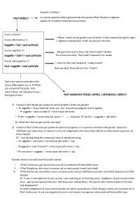 PAST NARRATIVE TENSES: SIMPLE, CONTINUOUS, PERFECT | Schemi e mappe ...