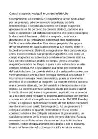Campi magnetici variabili e correnti elettriche | Appunti di Fisica - Docsity