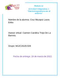 Modulo 12 semana 1, actividad integradora 1 | Resúmenes de Matemáticas | Docsity