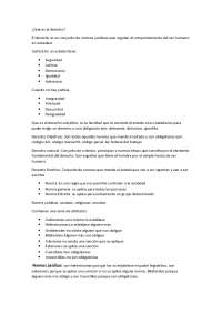 Que es el derecho,etimologia y origen - Docsity