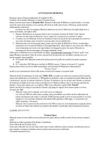 Letteratura Italiana Moderna | Appunti di Letteratura Italiana | Docsity