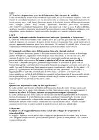 PANIERE DOMANDE APERTE ATTIVITA' MOTORIA NELLA SCUOLA SECONDARIA ECAMPUS | Panieri di Scienze ...