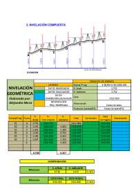 NIVELACIÓN COMPUESTA | Ejercicios de Topografía | Docsity