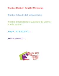 Actividad integradora 1 visitando la isla modulo 13 | Ejercicios de Matemáticas | Docsity