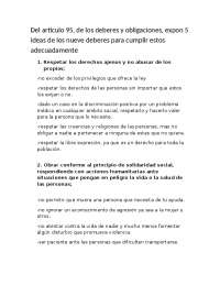 Del artículo 95 de la Constitución Política de Colombia | Resúmenes de ...