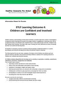 EYLF Learning Outcome 4: Children are Confident and ... | Summaries ...