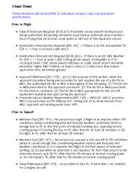 Cheat Sheet | Assignments Aerodynamics | Docsity