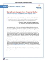 Calculate & Analyze Your Financial Ratios | Summaries Business Accounting | Docsity