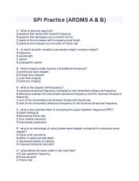SPI Practice (ARDMS A & B) 2022/2023 Verified Answers | Exams Nursing ...