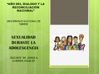 Sexualidad en la adolescencia | Esquemas y mapas conceptuales de Anatomía | Docsity