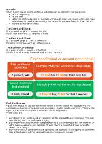 Regole grammaticali inglese b1 | Schemi e mappe concettuali di Inglese - Docsity