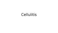 Cellulitis pathophysiology - Docsity