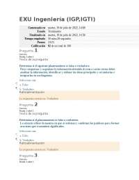 Examen EXU taller de lectura y redaccion UVEG | Guías, Proyectos, Investigaciones de Idioma ...