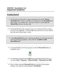 Excel Practice Spreadsheet | Assignments Statistics | Docsity