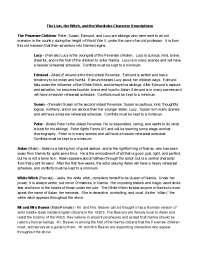 The Lion, the Witch, and the Wardrobe Character Descriptions | Study ...