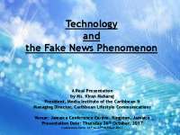 Technology and the Fake News Phenomenon | Study notes Online Journalism ...