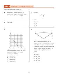 Grade 9 Mathematics Sample Questions and Explanations | Study notes ...
