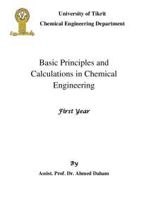 Basic Principles and Calculations in Chemical Engineering | Summaries ...