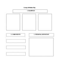 Concept Definition Map | Schemes and Mind Maps Storytelling - Docsity