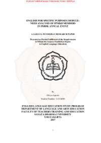 ENGLISH FOR SPECIFIC PURPOSES MODULE | Study notes English Language ...
