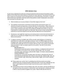 MSW Admission Essay | Lecture notes Social Work - Docsity