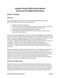 High School Science Essential Curriculum - Biology | Study notes ...