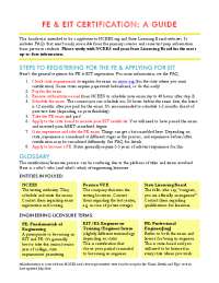 FE & EIT CERTIFICATION: A GUIDE | Summaries Civil Engineering - Docsity