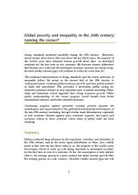 Global poverty and inequality in the 20th century | Lecture notes ...