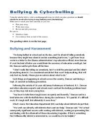 Bullying & Cyberbullying | Summaries Music and Technology: Algorithmic ...