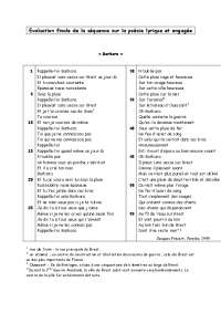 Evaluation finale de la séquence sur la poésie lyrique et ... | Examens ...