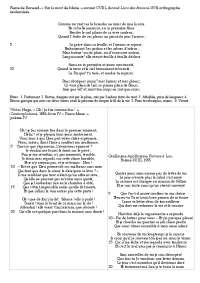 Sur la mort de Marie », sonnet CVIII, Second Livre des Amours ...