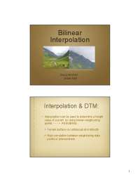 Bilinear Interpolation | Exercises Information Systems | Docsity