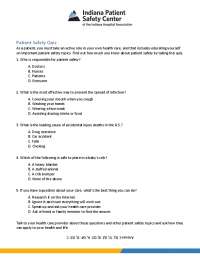 Patient Safety Quiz | Study notes Nursing | Docsity